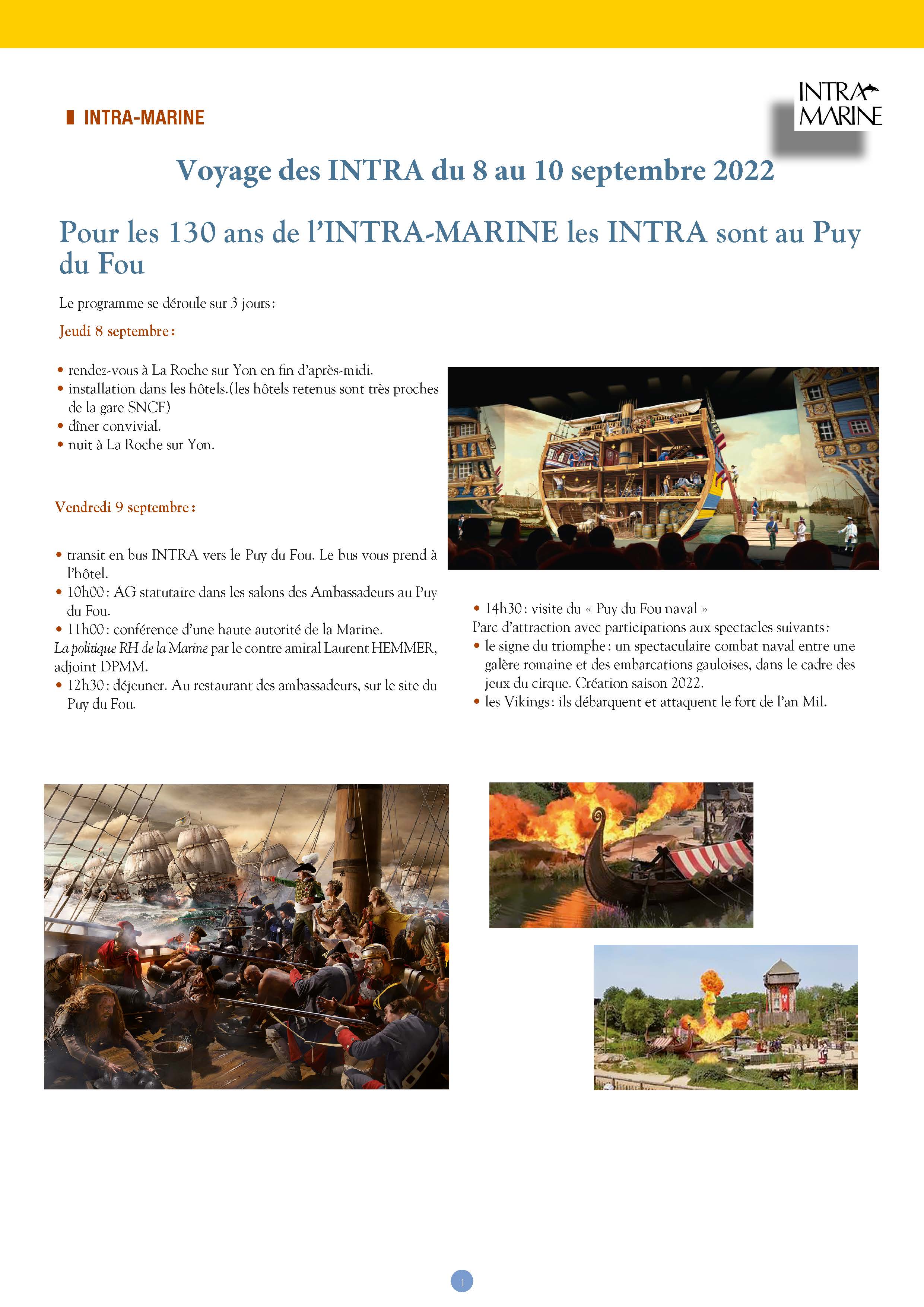 Voyages – INTRA-MARINE